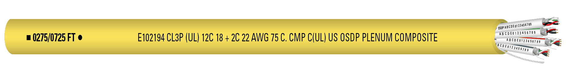 SWH-UL-OSDP - 4-Element CMP Composite OSDP Ylw Jkt SECURITY ACCESS ...
