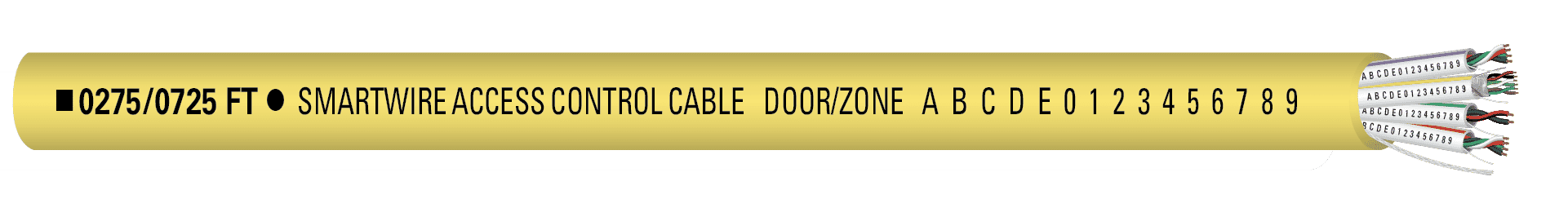 4461030 - 4 Elem Comp Cable CMP Ylw Jkt SECURITY ACCESS CONTROL/PLENUM