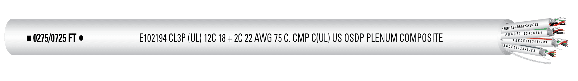 SWH-UL-OSDP-WHT - 4 Element OSDP Composite Wht Jkt SECURITY ACCESS ...